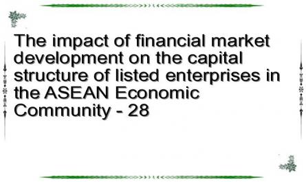 The impact of financial market development on the capital structure of ...