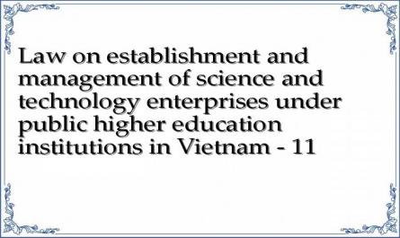 Law on establishment and management of science and technology ...