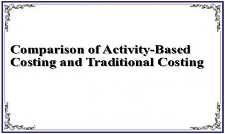 Comparison of Activity-Based Costing and Traditional Costing