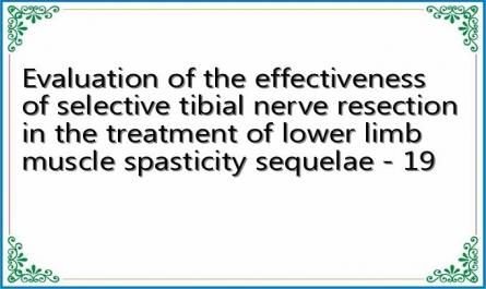 Sequelae Of Muscle Spasticity Reference doccument