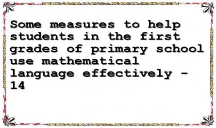 Mathematical Language Reference doccument