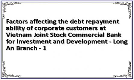 Debt Repayment Ability Reference doccument