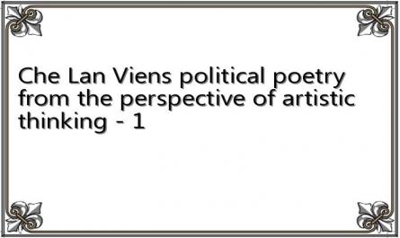 Che Lan Vien's political poetry from the perspective of artistic ...
