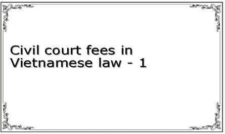 Civil Court Fees Reference doccument