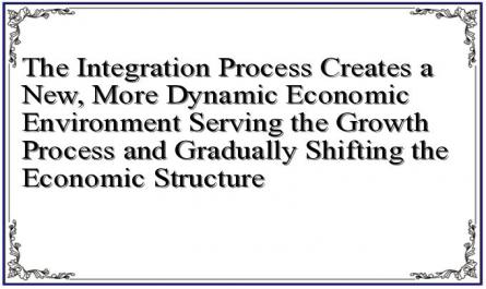 The Integration Process Creates a New, More Dynamic Economic ...