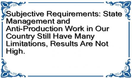 Subjective Requirements: State Management and Anti-Production Work in ...