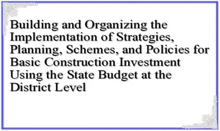 Building and Organizing the Implementation of Strategies, Planning ...