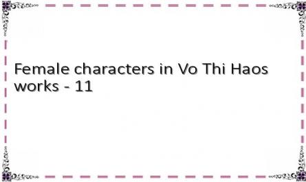 Female characters in Vo Thi Hao's works - 11