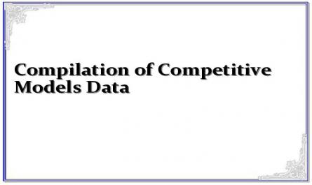 Compilation of Competitive Models Data
