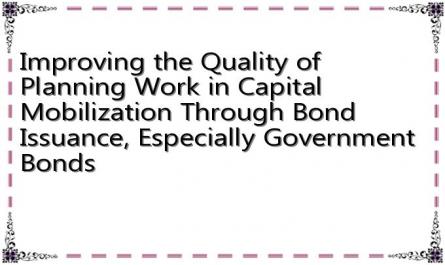 Improving the Quality of Planning Work in Capital Mobilization Through ...