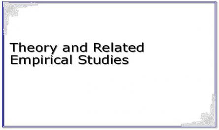 Theory and Related Empirical Studies