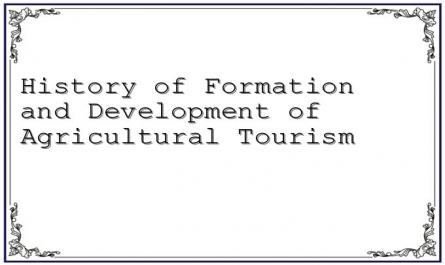 Agricultural Tourism Reference doccument
