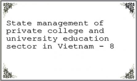 Education Sector Reference doccument