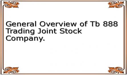 General Overview of Tb 888 Trading Joint Stock Company.