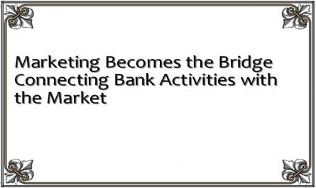 Marketing Becomes the Bridge Connecting Bank Activities with the Market