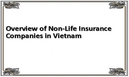 Overview of Non-Life Insurance Companies in Vietnam