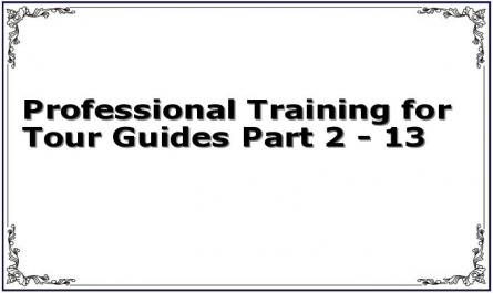Professional Training for Tour Guides Part 2 - 13