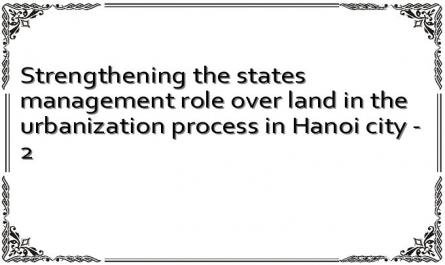 Urbanization Process Reference doccument