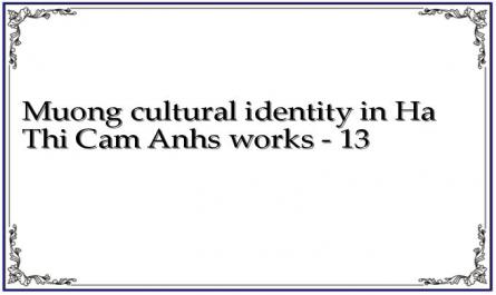 Muong cultural identity in Ha Thi Cam Anh's works - 13
