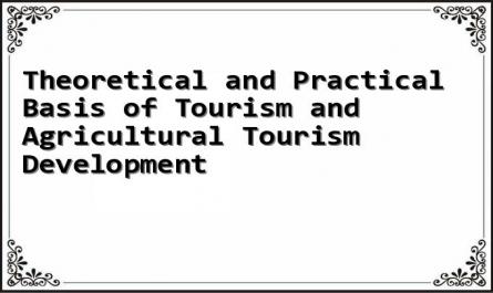 Agricultural Tourism Reference doccument