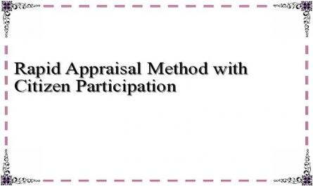 Rapid Appraisal Method with Citizen Participation