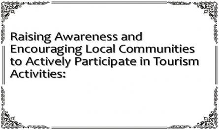 Raising Awareness and Encouraging Local Communities to Actively ...