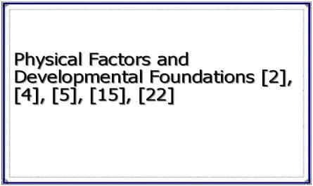 Physical Factors and Developmental Foundations [2], [4], [5], [15], [22]