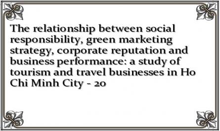 The relationship between social responsibility, green marketing ...