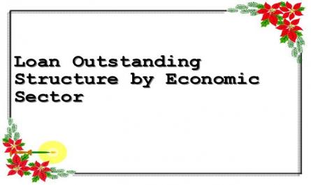 Loan Outstanding Structure by Economic Sector