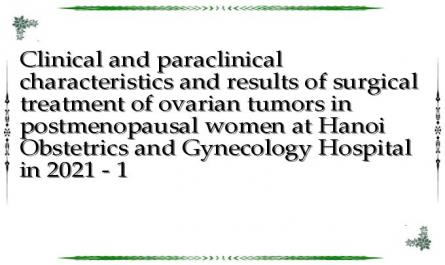 Clinical and paraclinical characteristics and results of surgical ...