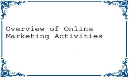Overview of Online Marketing Activities