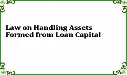 Law on Handling Assets Formed from Loan Capital