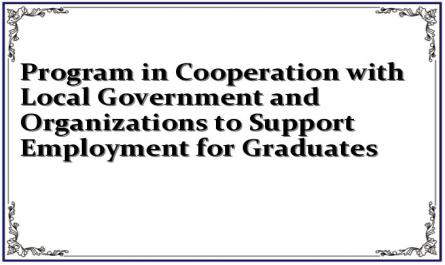 Program in Cooperation with Local Government and Organizations to ...