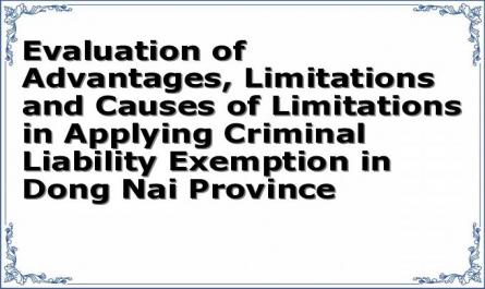 Evaluation of Advantages, Limitations and Causes of Limitations in ...