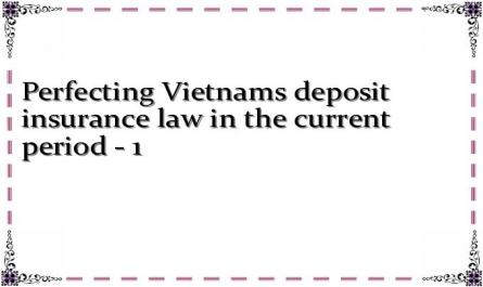 Deposit Insurance Reference doccument