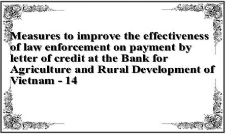 Measures to improve the effectiveness of law enforcement on payment by ...