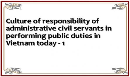 Culture Of Responsibility Reference doccument