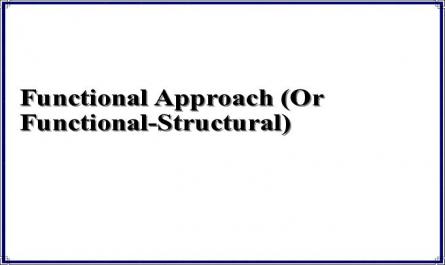 Functional Approach (Or Functional-Structural)