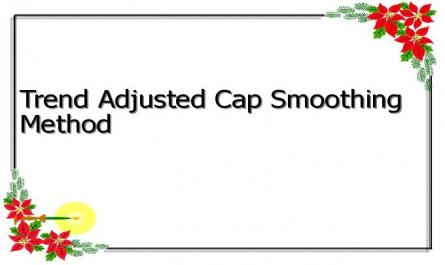 Trend Adjusted Cap Smoothing Method