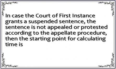 Suspended Sentence Reference doccument