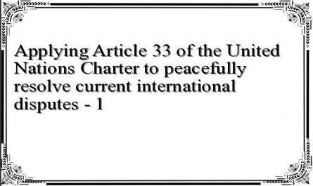 United Nations Charter Reference doccument