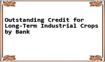 Long Term Industrial Crops Reference doccument